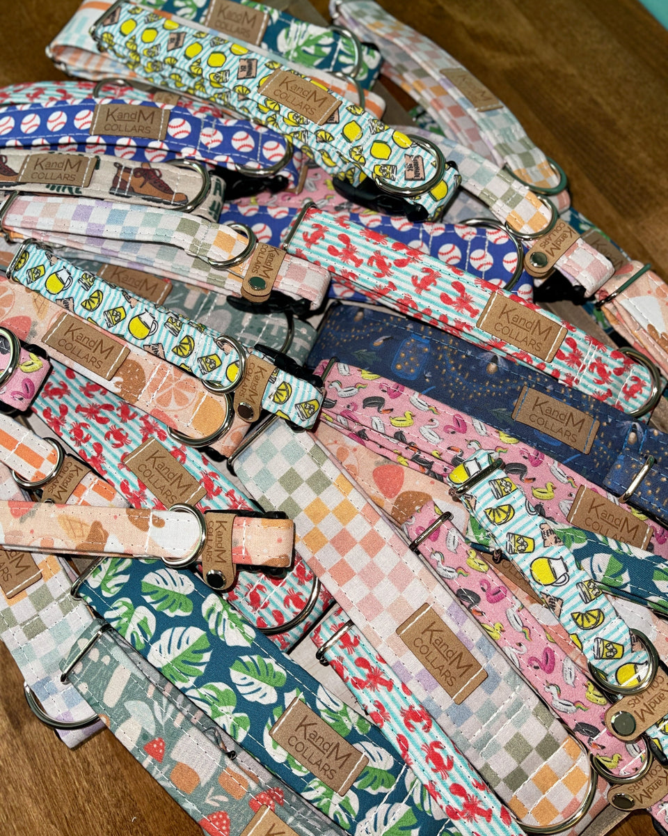 Woodland Mushrooms Dog Collar – K and M Collars